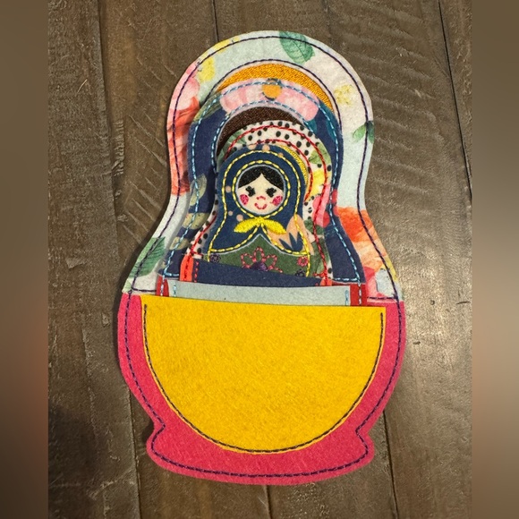 Accents | Embroidered Nesting Dolls Beautiful Colors Felt Set | Poshmark